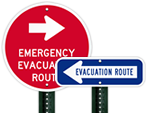 Evacuation Signs | Free Shipping from SmartSign