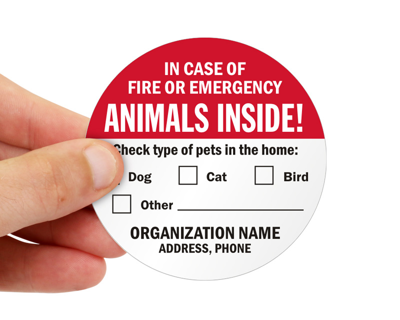 Custom Pet Rescue Stickers | Personalized Pet Rescue Stickers