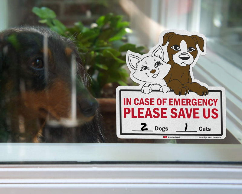Emergency Pet Rescue Stickers | In Case of Emergency Stickers