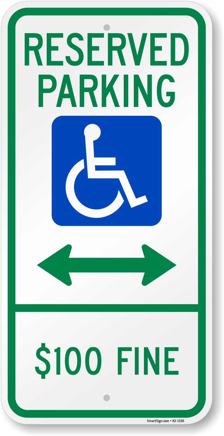 ada parking signs