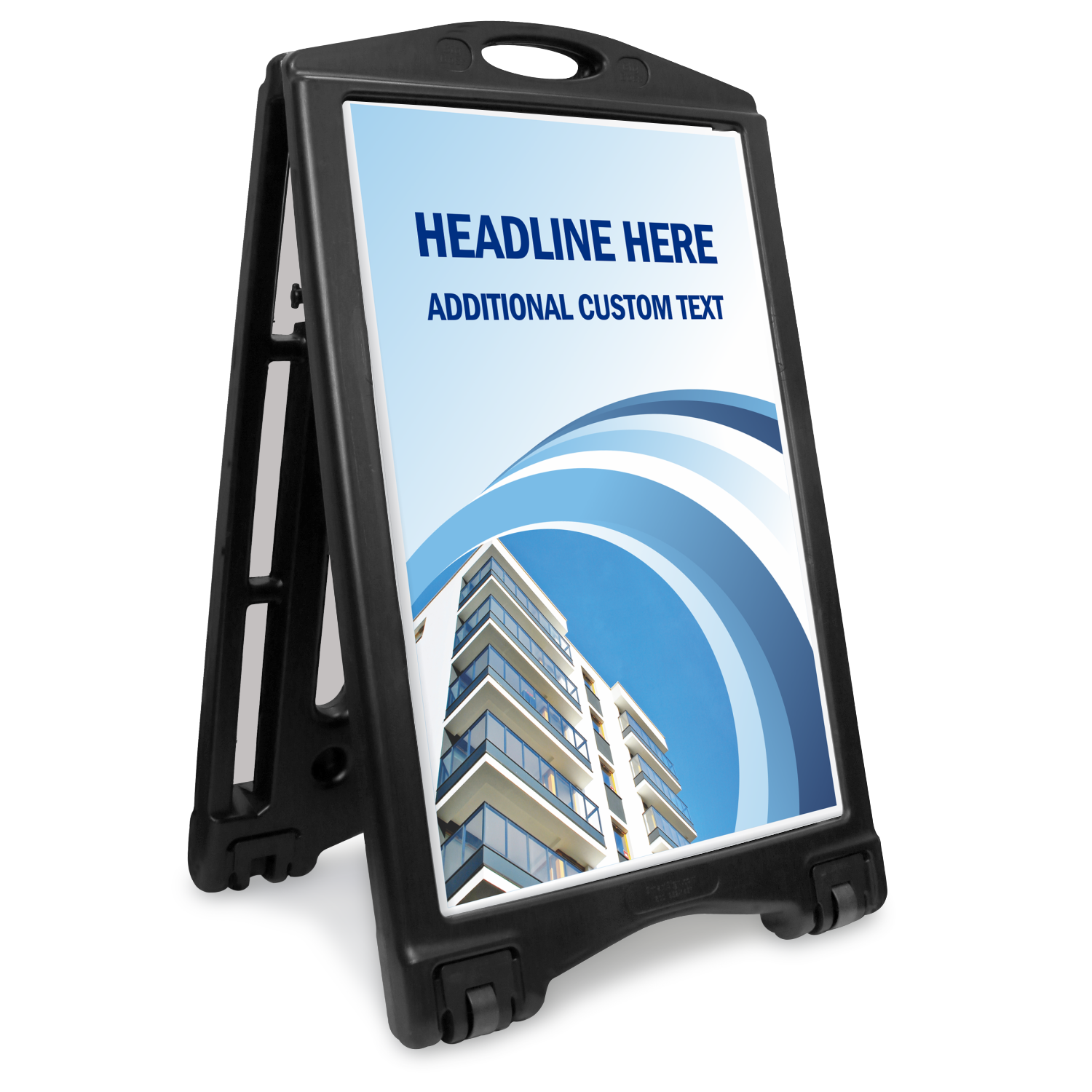 Add Headline Text BigBoss Portable Custom Sidewalk Sign, SKU: K2-3540