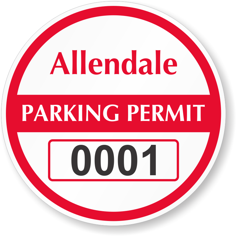 parking decal
