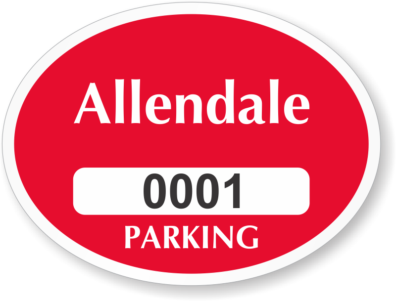 parking decal