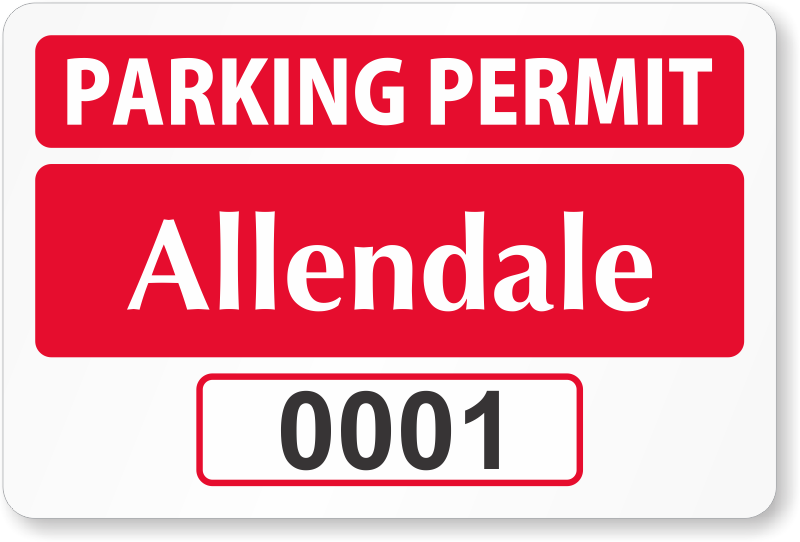 parking decal